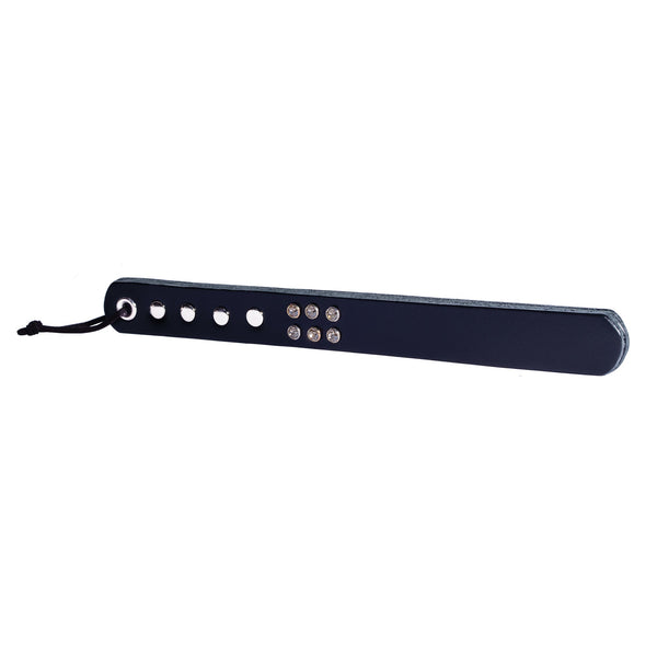 Valerie Crystal-Studded Leather BDSM Slapper Paddle | Valerie Collecti ...