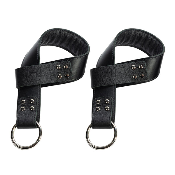 BDSM Leather Suspension Wrist Restraint Cuffs for Bondage Play | Madis ...