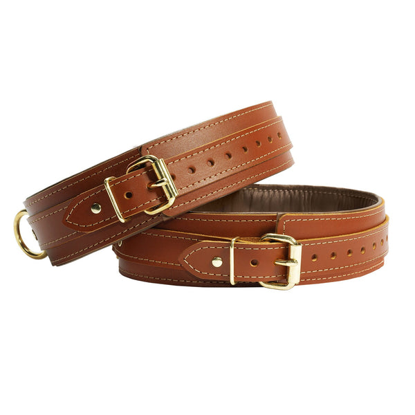 Padded Thigh Bondage Restraints - BDSM Gear Leather Cuffs | Fox Collec ...